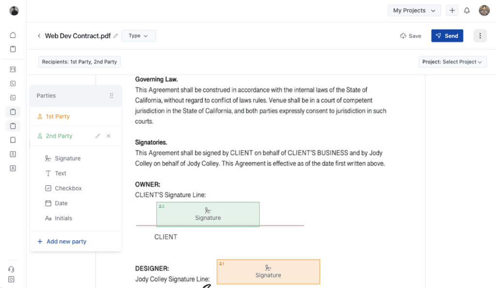 Free Web Design Contract Template | Avoid Unpaid Work - OneSuite